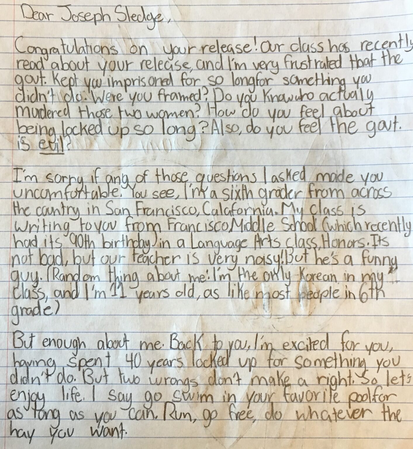 National Letter Writing Month: Children in California Connect to ...