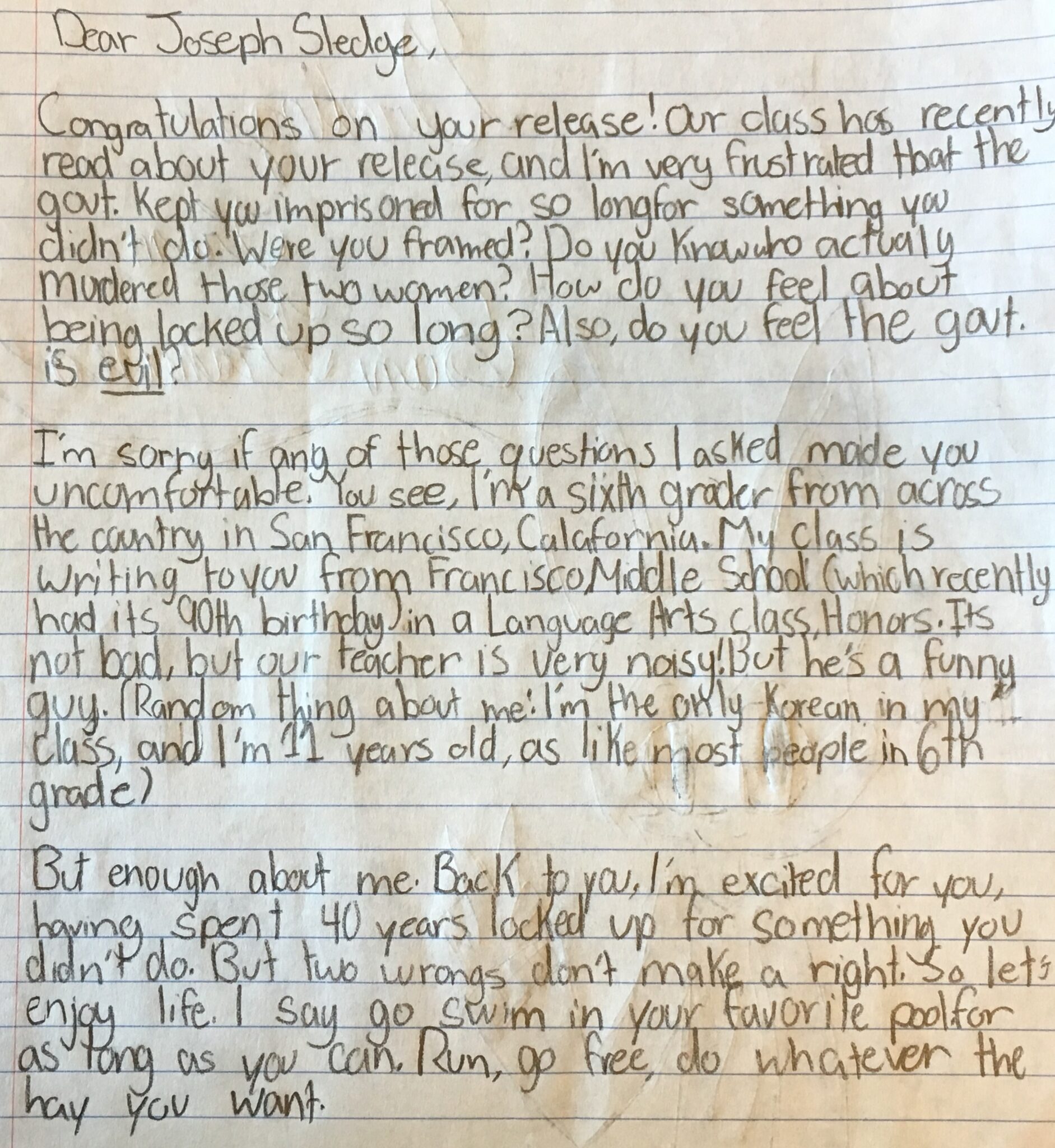 National Letter Writing Month: Children in California Connect to ...
